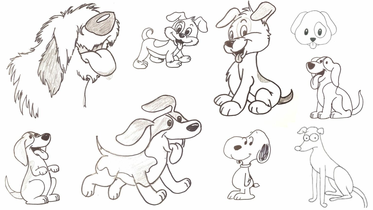 Cómo dibujar un perro fácil a lápiz para niños | adibujar.com